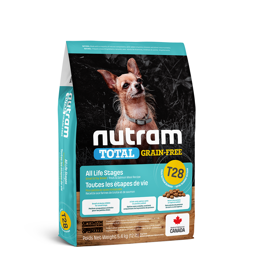 Nutram | Grain-Free Trout & Salmon Meal Small & Toy Breed Dog - T28 ...